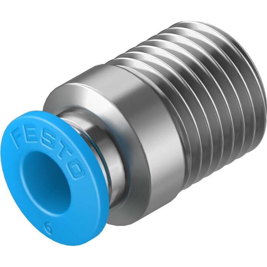 Conector de Encaixe Festo c/ Rosca QS-1/4-6-I — Nova Sotecma