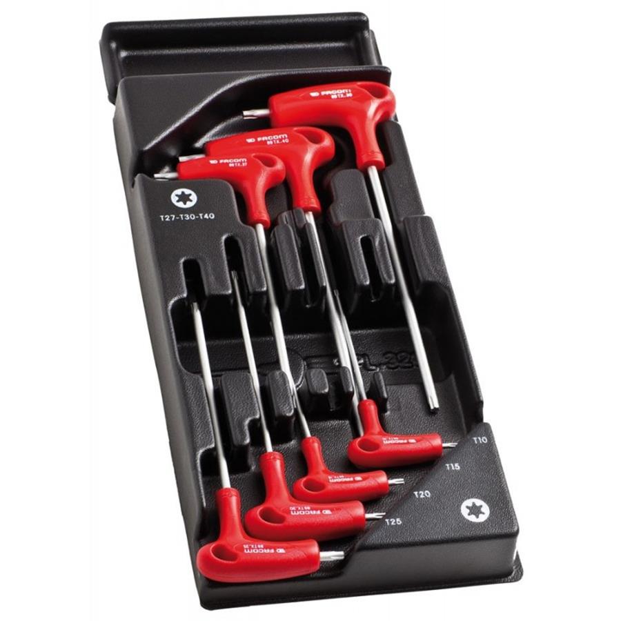 Jogo 7 Chaves Macho Torx c/ Pega em T Facom — Nova Sotecma